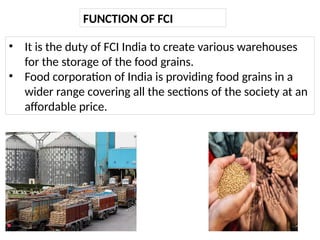 Introduction to FCI ( food corporation of India) .pptx