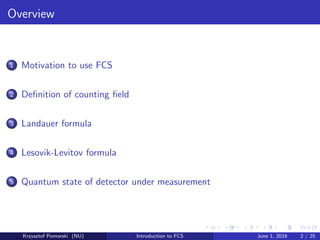 Introduction to Full Counting Statistics | PDF