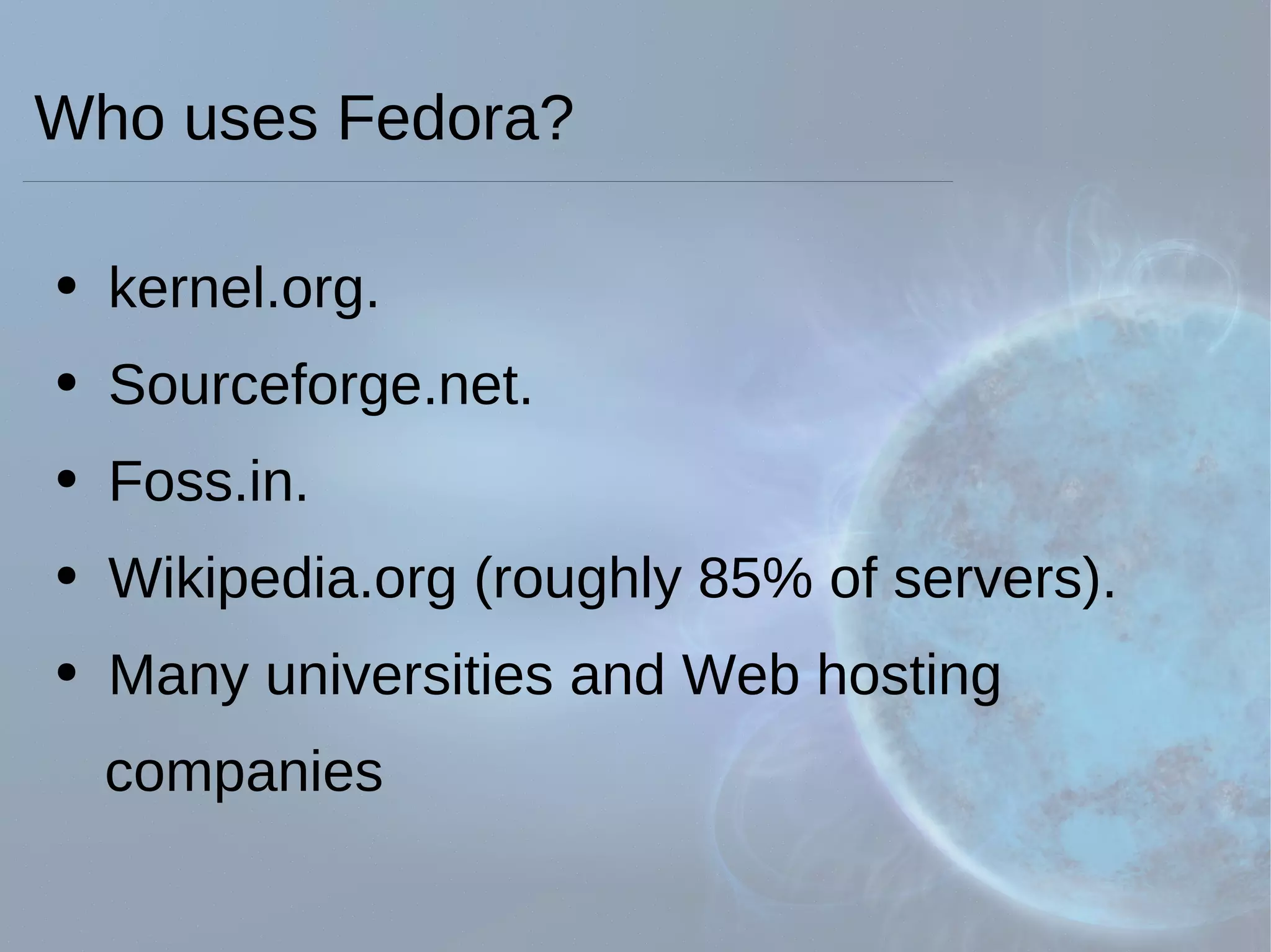 Introduction To Fedora | ODP