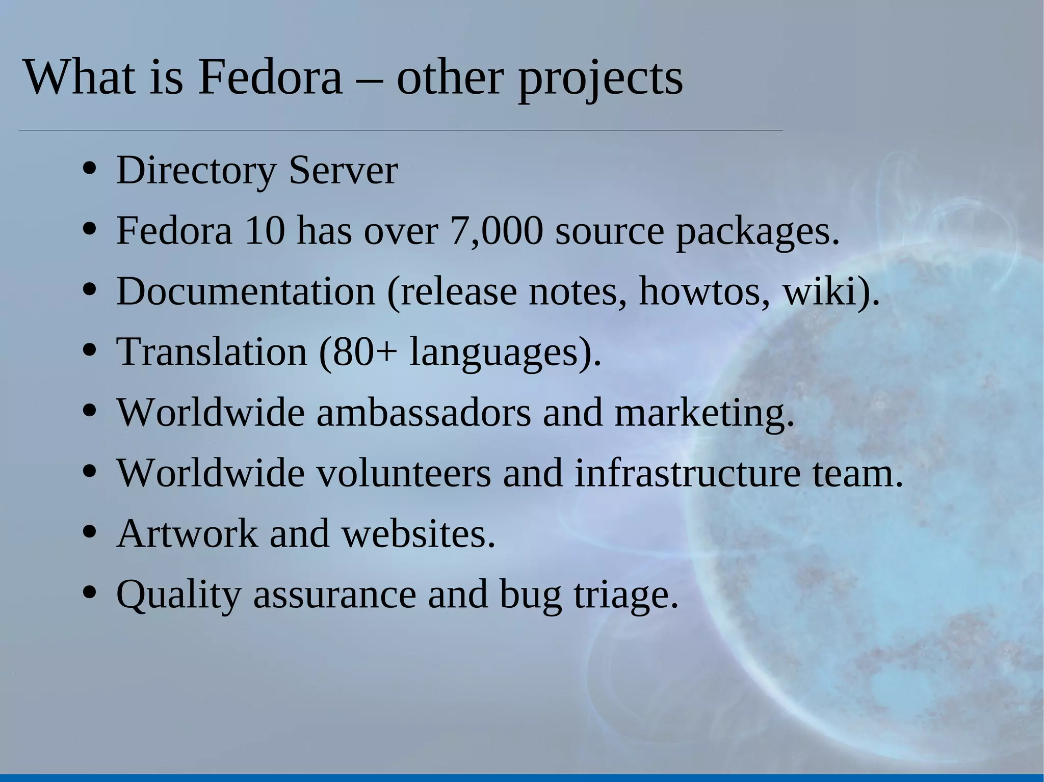 Introduction To Fedora | ODP
