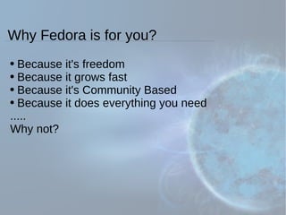 Introduction To Fedora | ODP