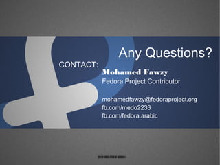 Introduction to fedora 20cat | PPT