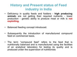Introduction to feed technology , CLFMA vision and importance | PPT