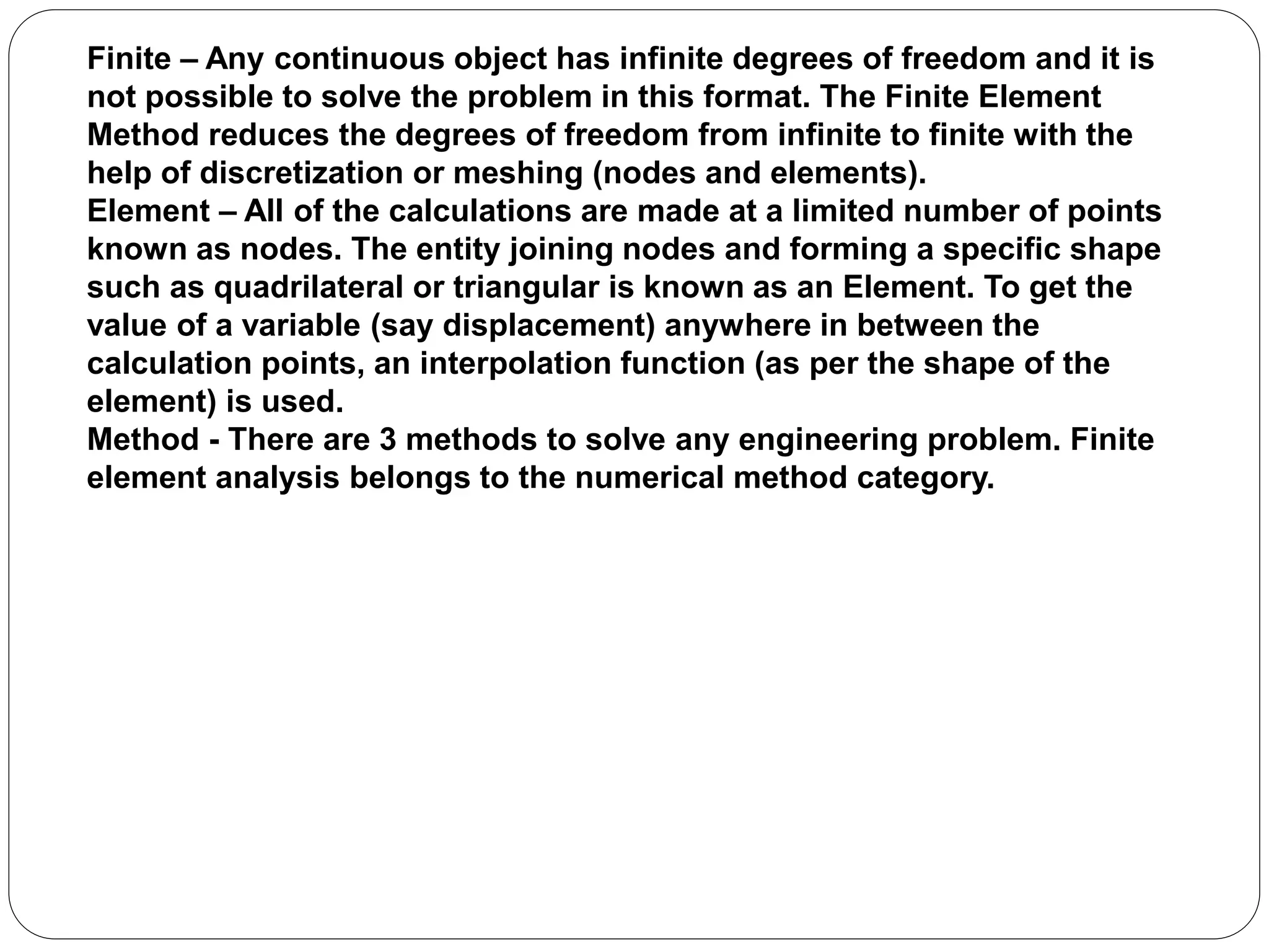 Introduction to fem | PPTX