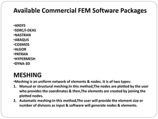 Introduction to fem | PPTX