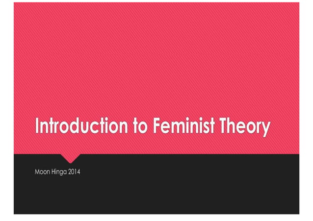 Introduction To Feminist Theory | PDF