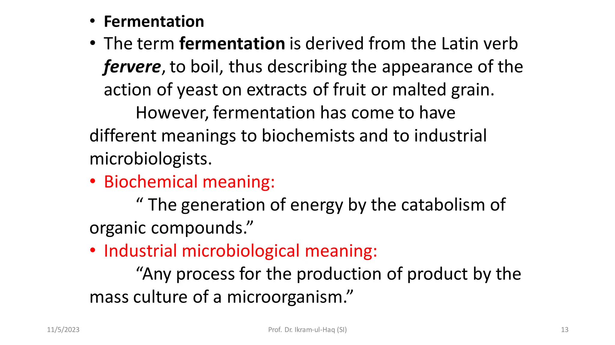 Introduction to fermentation and range of fermentation processes | PDF