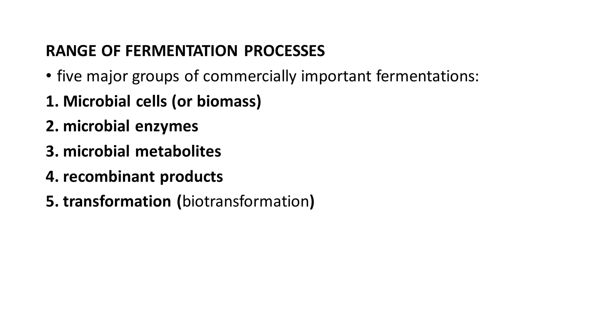 Introduction to fermentation and range of fermentation processes | PDF