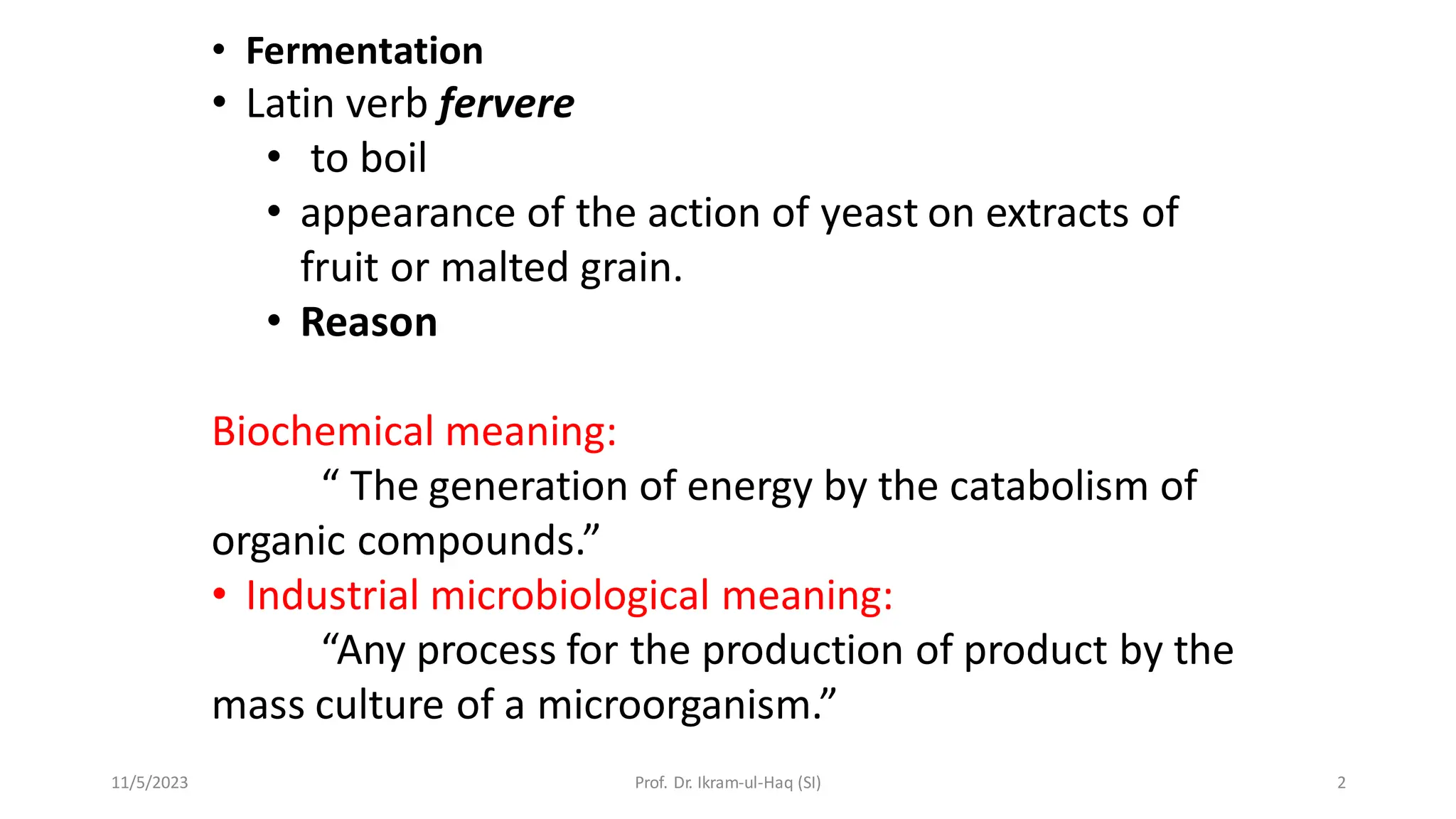 Introduction to fermentation and range of fermentation processes | PDF