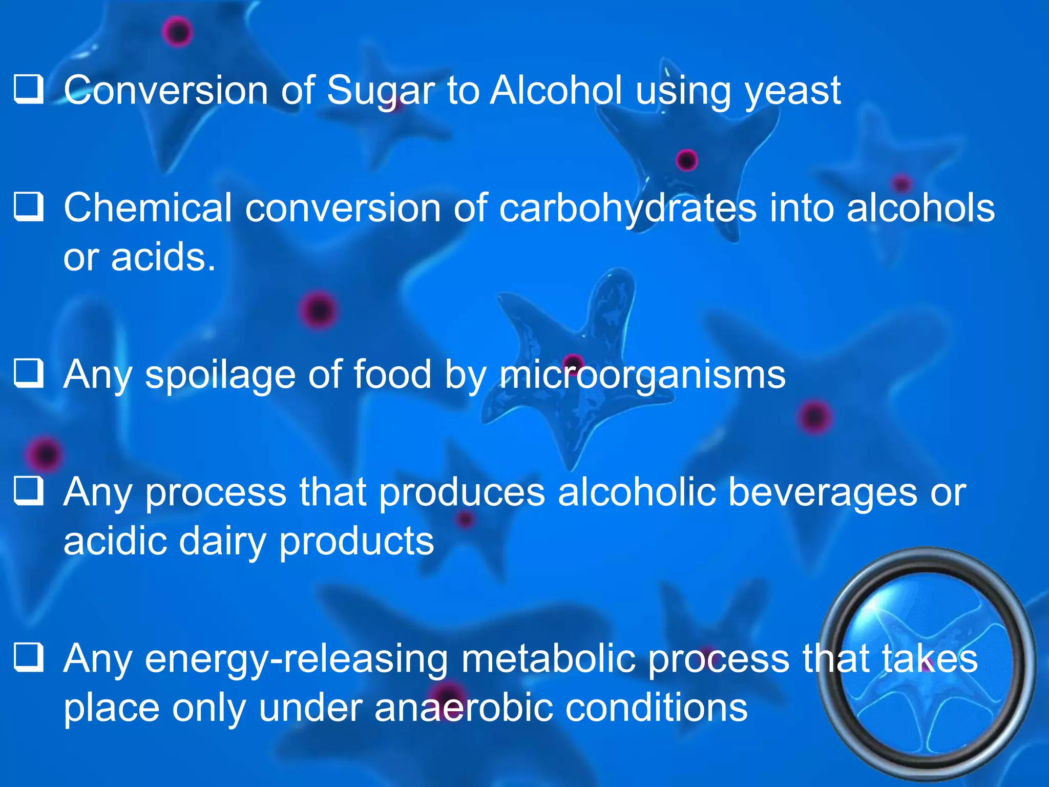 Introduction to fermentation process | PPTX