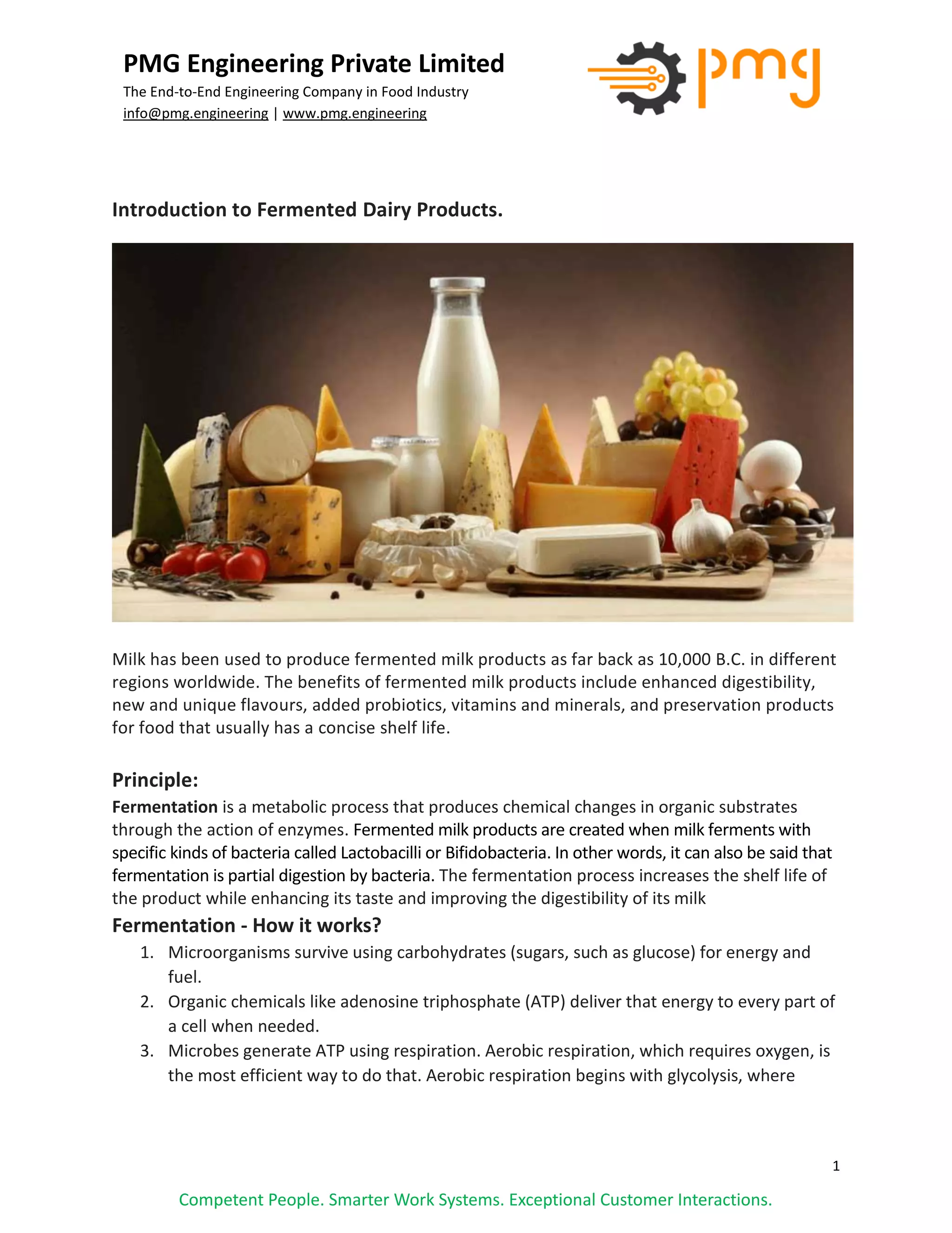 Introduction to Fermented Dairy Products- Principle, Working, Fermented ...
