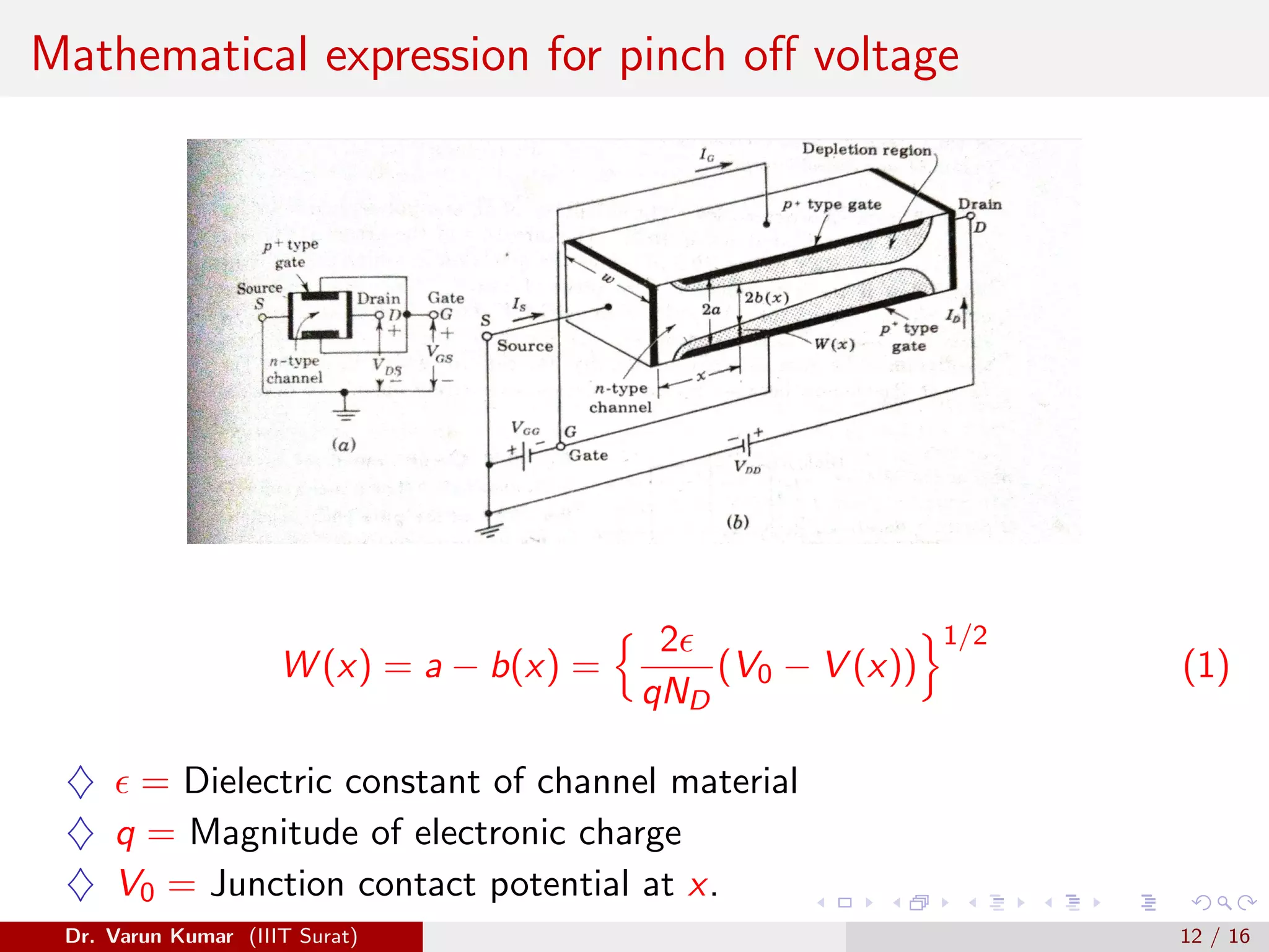 Introduction to Junction Field Effect Transistor | PDF