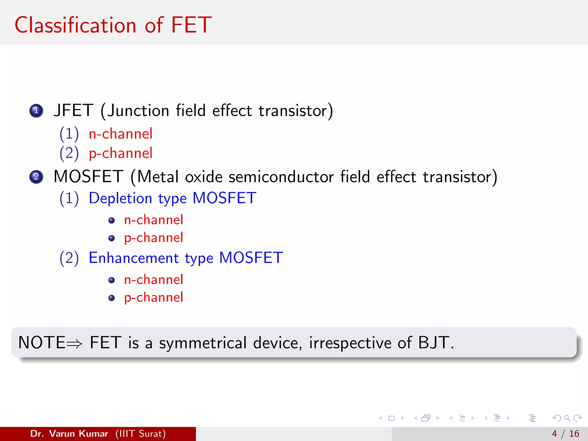 Introduction to Junction Field Effect Transistor | PDF