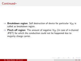Introduction to Junction Field Effect Transistor | PDF