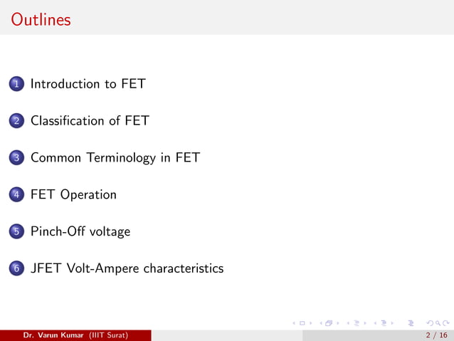 Introduction to Junction Field Effect Transistor | PDF
