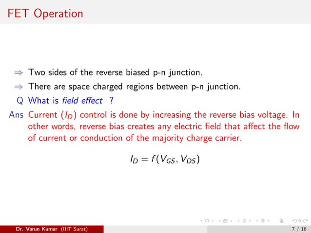 Introduction to Junction Field Effect Transistor | PDF