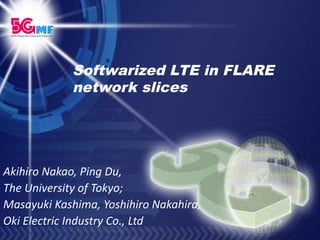Introduction to FG IMT-2020 network softwarization work and demo of ...