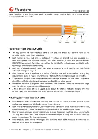 Introduction to Fiber Breakout Cable | PDF