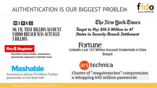 Introduction to the FIDO Alliance: Vision & Status | PPT