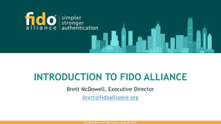Introduction to FIDO Alliance | PPT