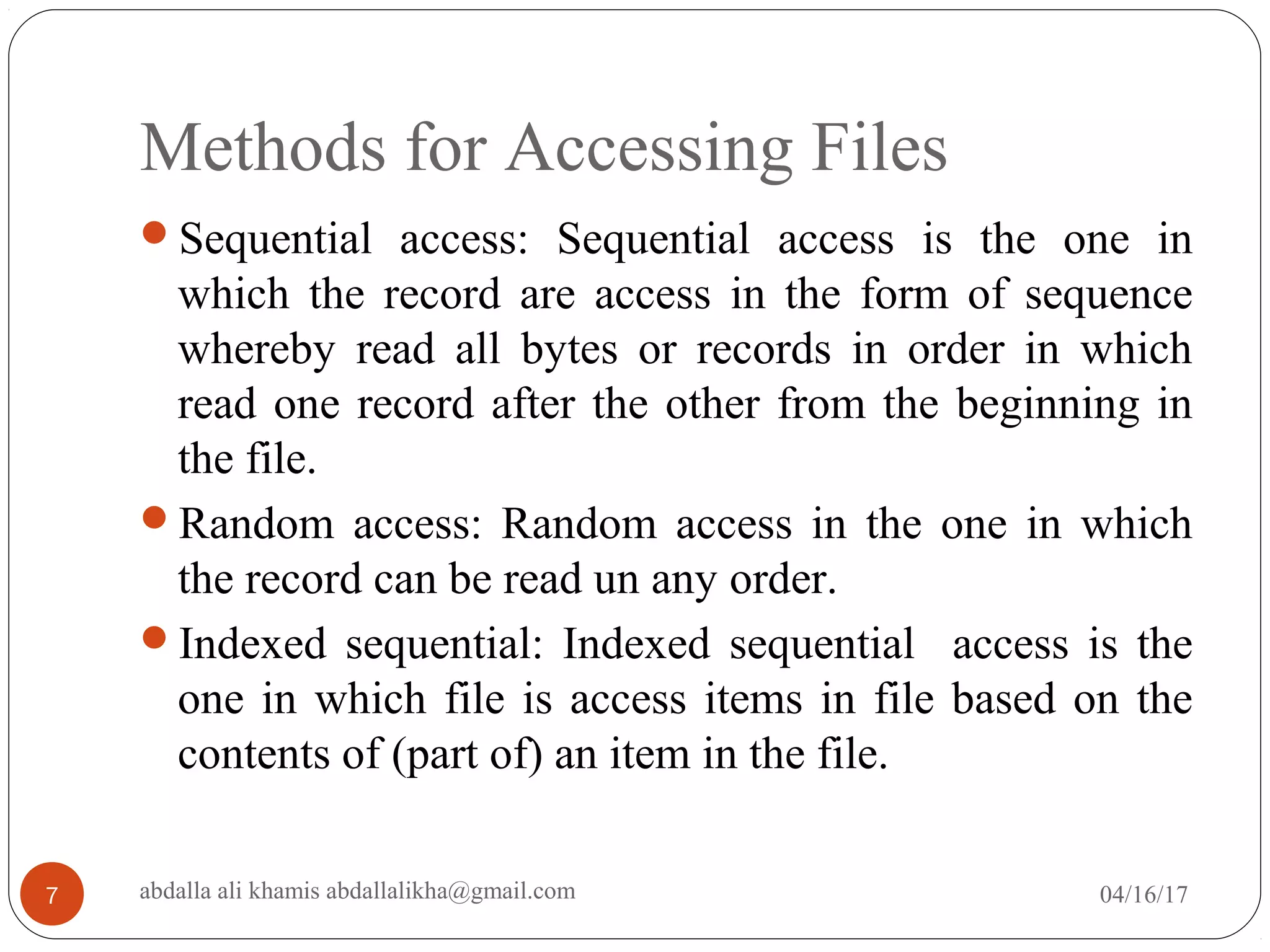Introduction to file systems | PPT
