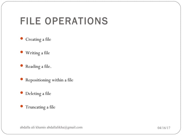 Introduction to file systems | PPT