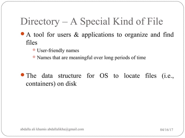 Introduction to file systems | PPT