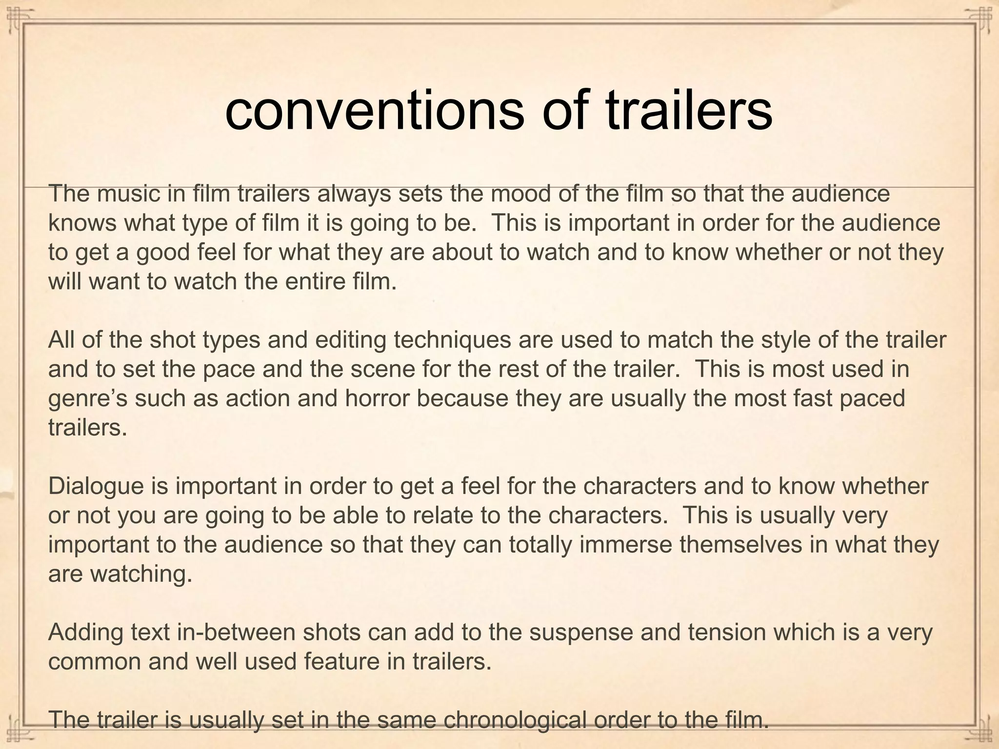 Introduction to film trailers | PPT