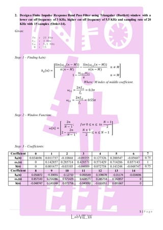 Introduction to Filters under labVIEW Environment | DOCX