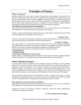 Introduction to financial management | PDF