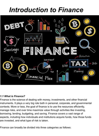 Introduction to Finance from the start and end | PDF
