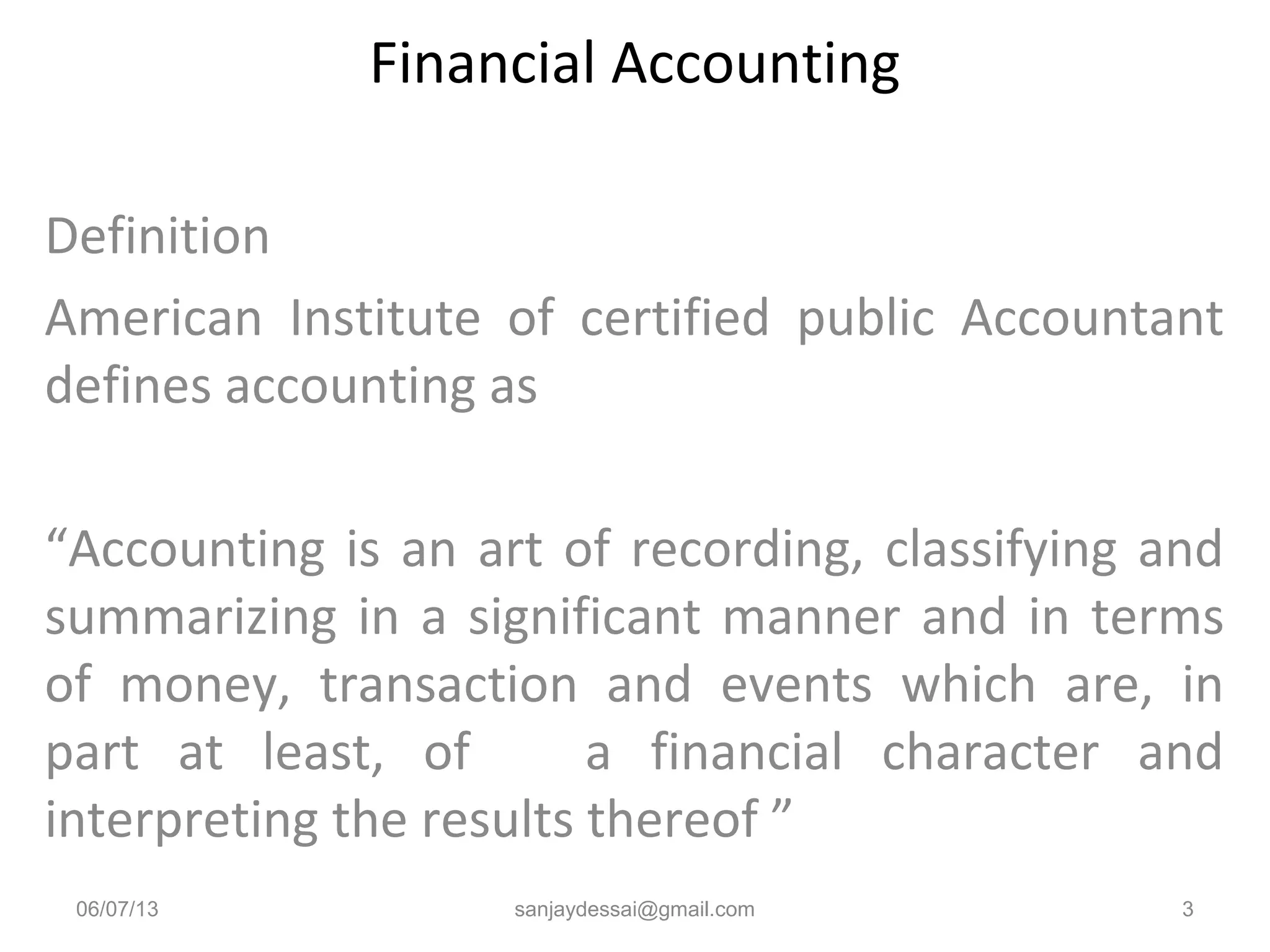 Introduction to financial accounting ( Simple understanding of ...