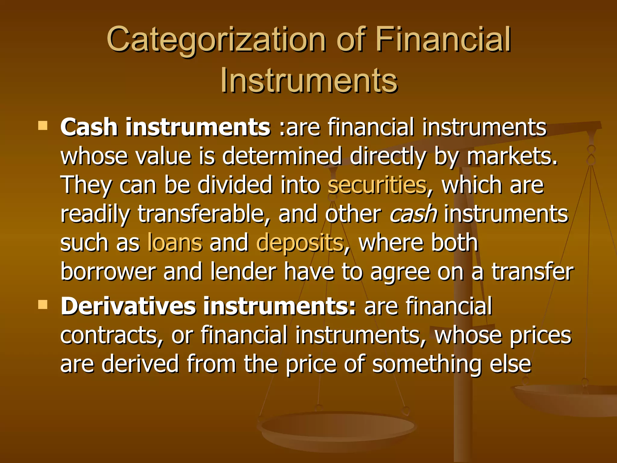Introduction To Financial Institutions And Markets | PPT