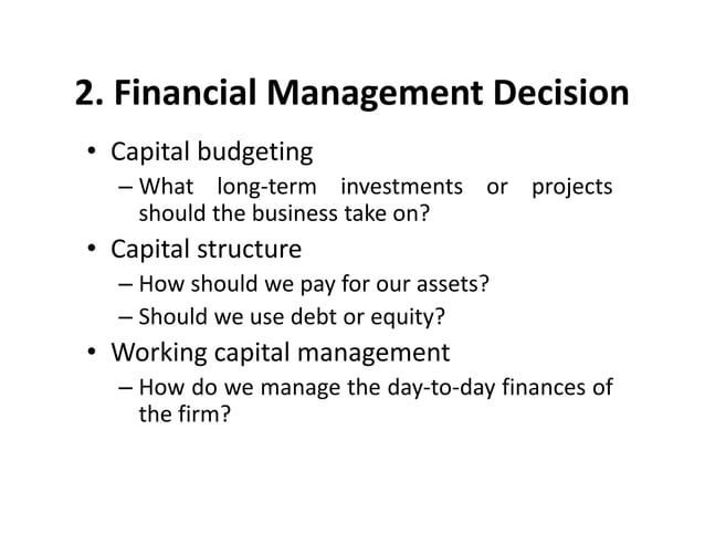 Introduction to financial management | PDF