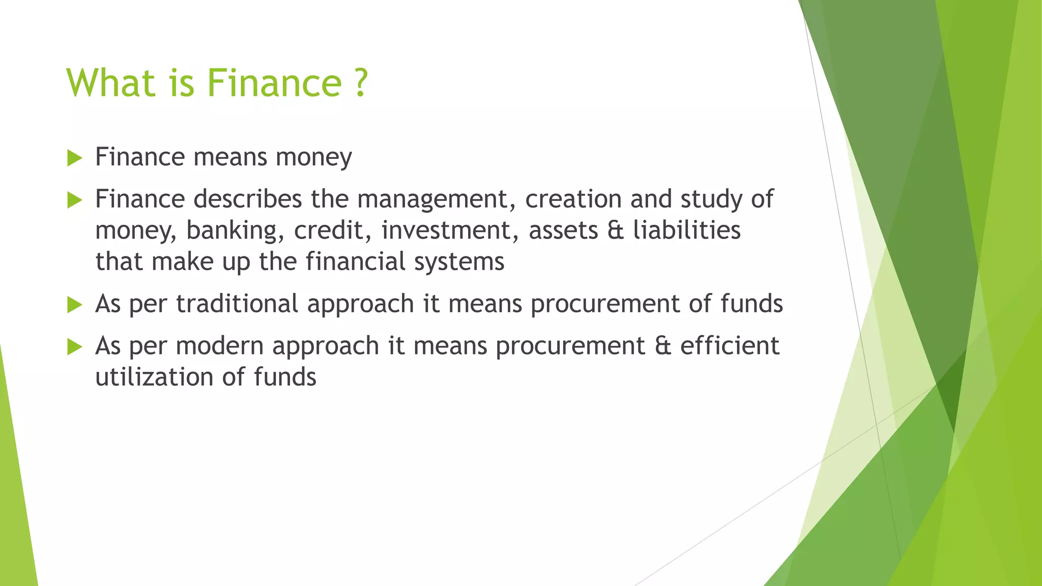 Introduction to financial management | PPTX