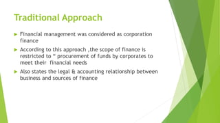 Introduction to financial management | PPTX