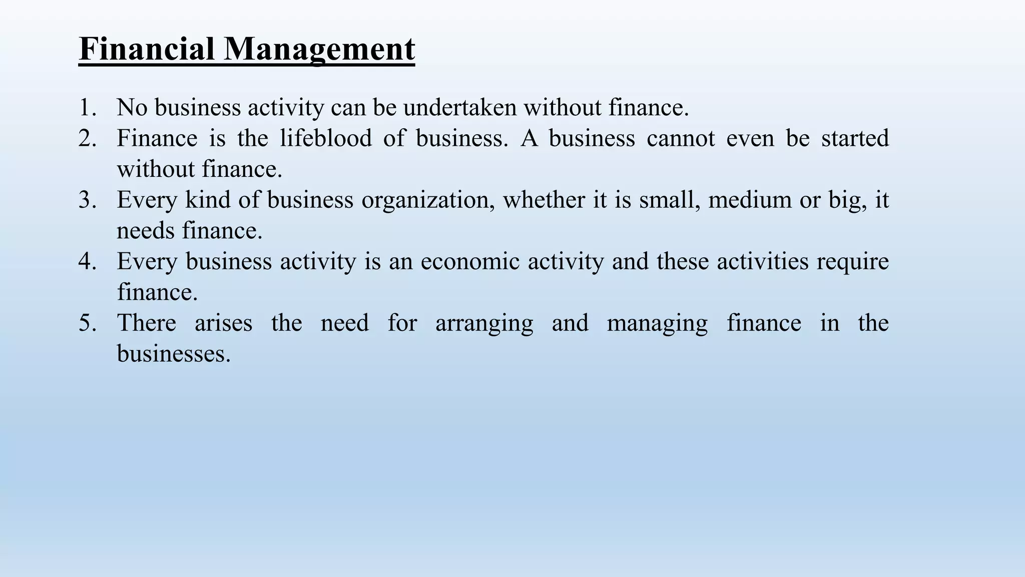 Objective and Scope of financial management B.com, M.com