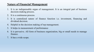 Objective and Scope of financial management B.com, M.com