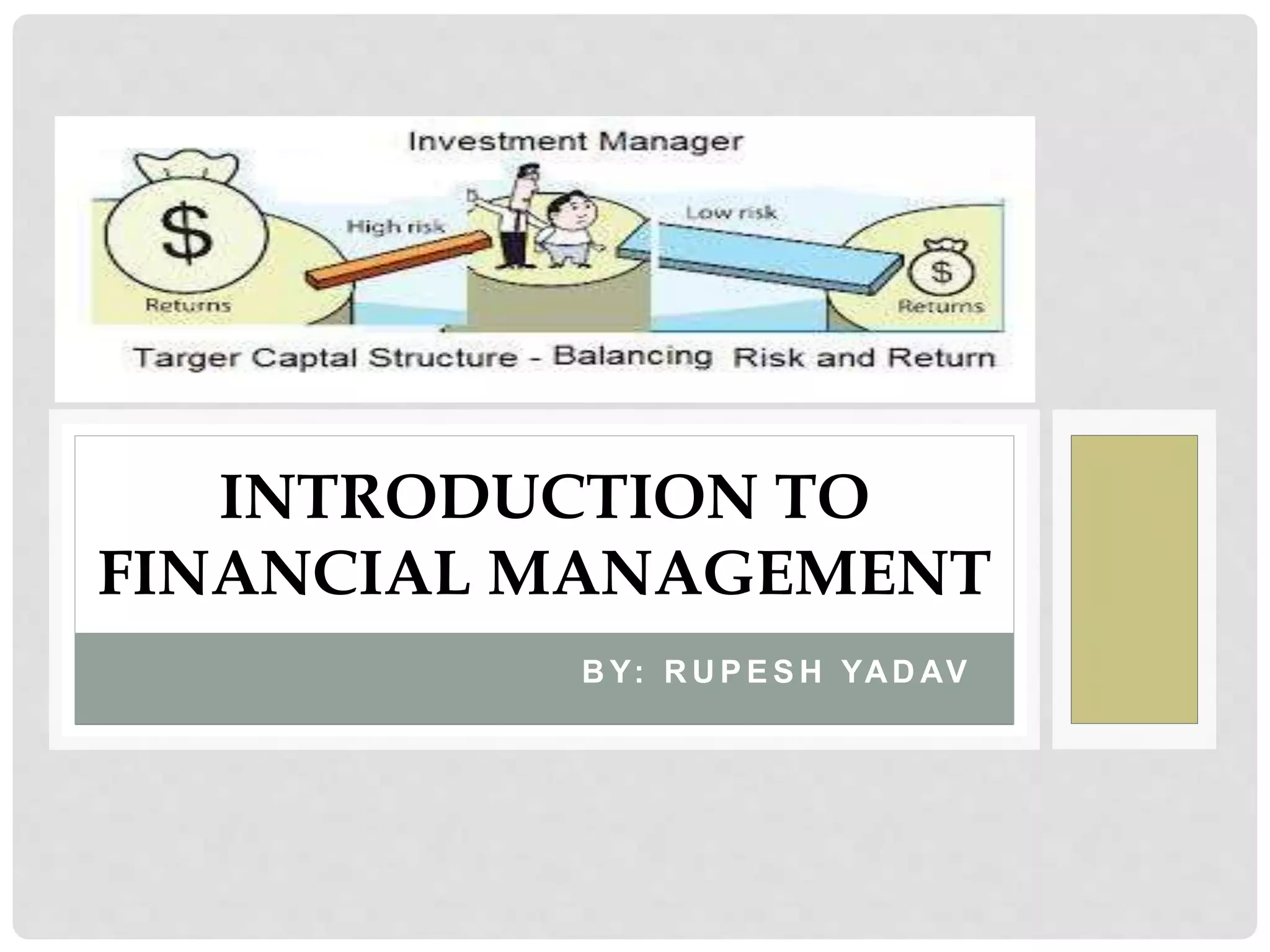 Introduction to financial management | PPTX