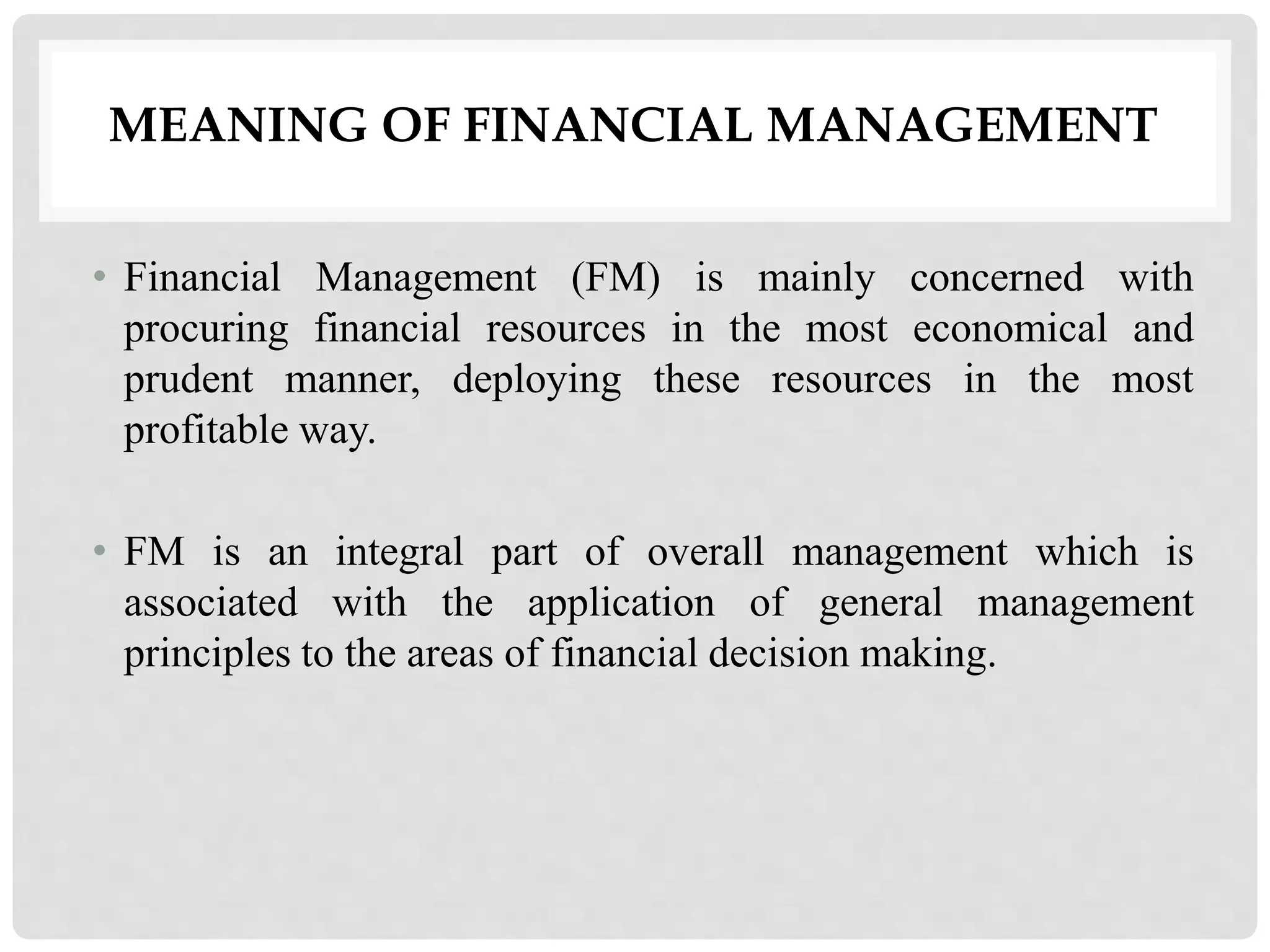 Introduction to financial management | PPTX