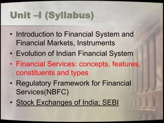 Introduction to financial services | PPTX
