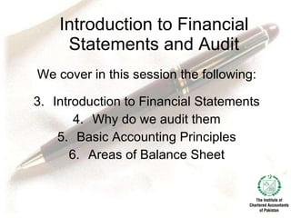 Introduction To Financial Statements And Audit | PPT