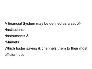 Introduction to financial system | PPT