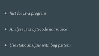 Introduction to FindBugs | PDF