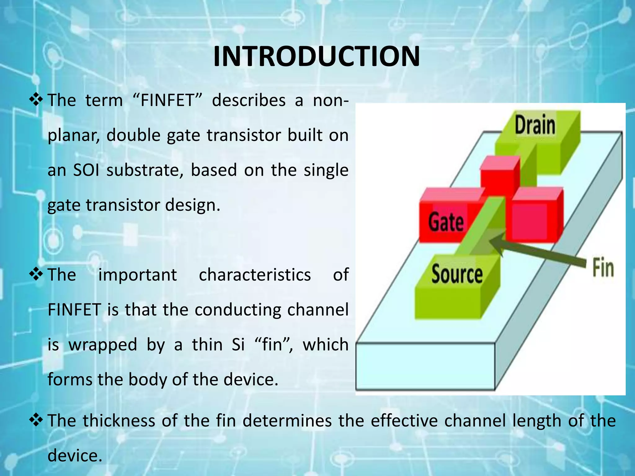 Introduction to FinFET | PPTX