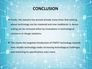 Introduction to FinFET | PPTX