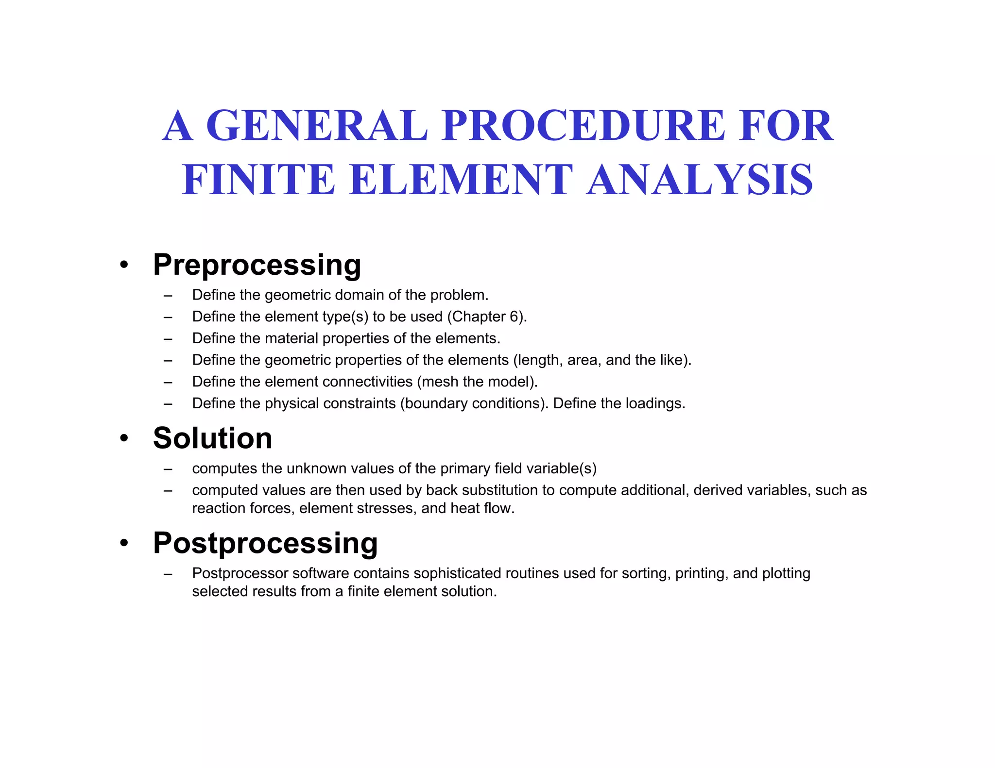 Introduction to finite element analysis | PDF