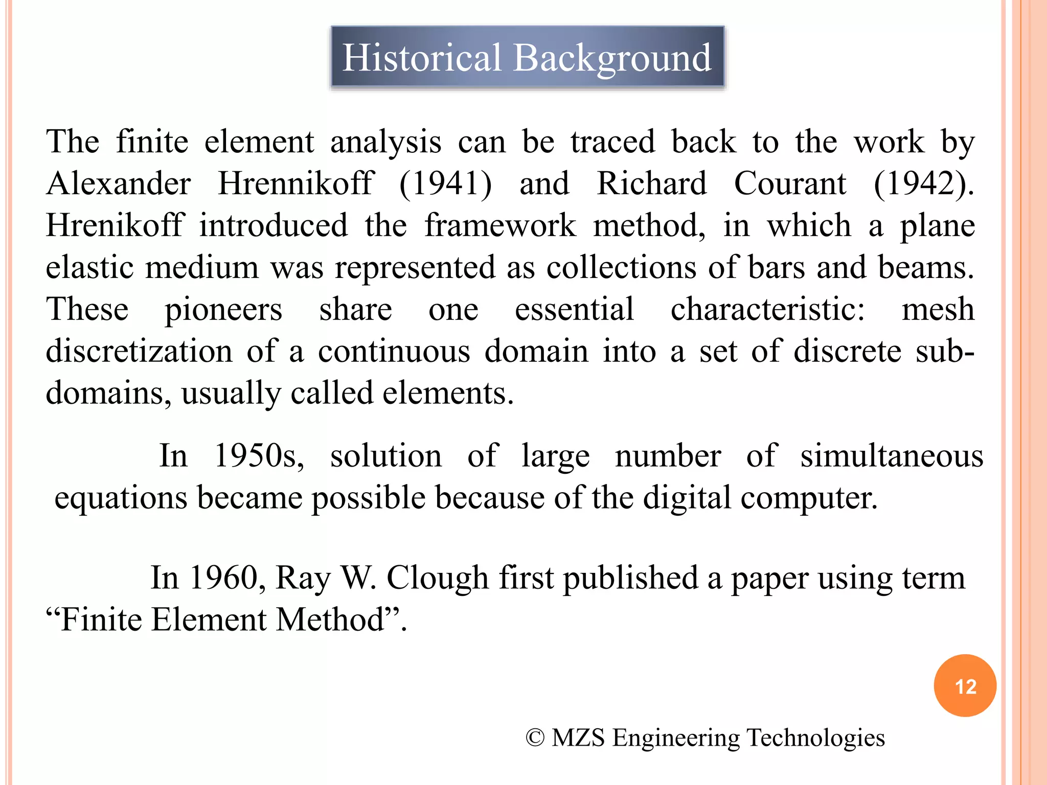 Introduction To Finite Element Method 19042018 Physics Science