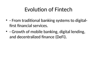 CHAPTER 1 - Introduction to Fintechnology | PPT