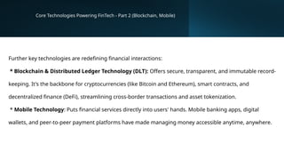 Introduction to Fintech for management students | PPTX